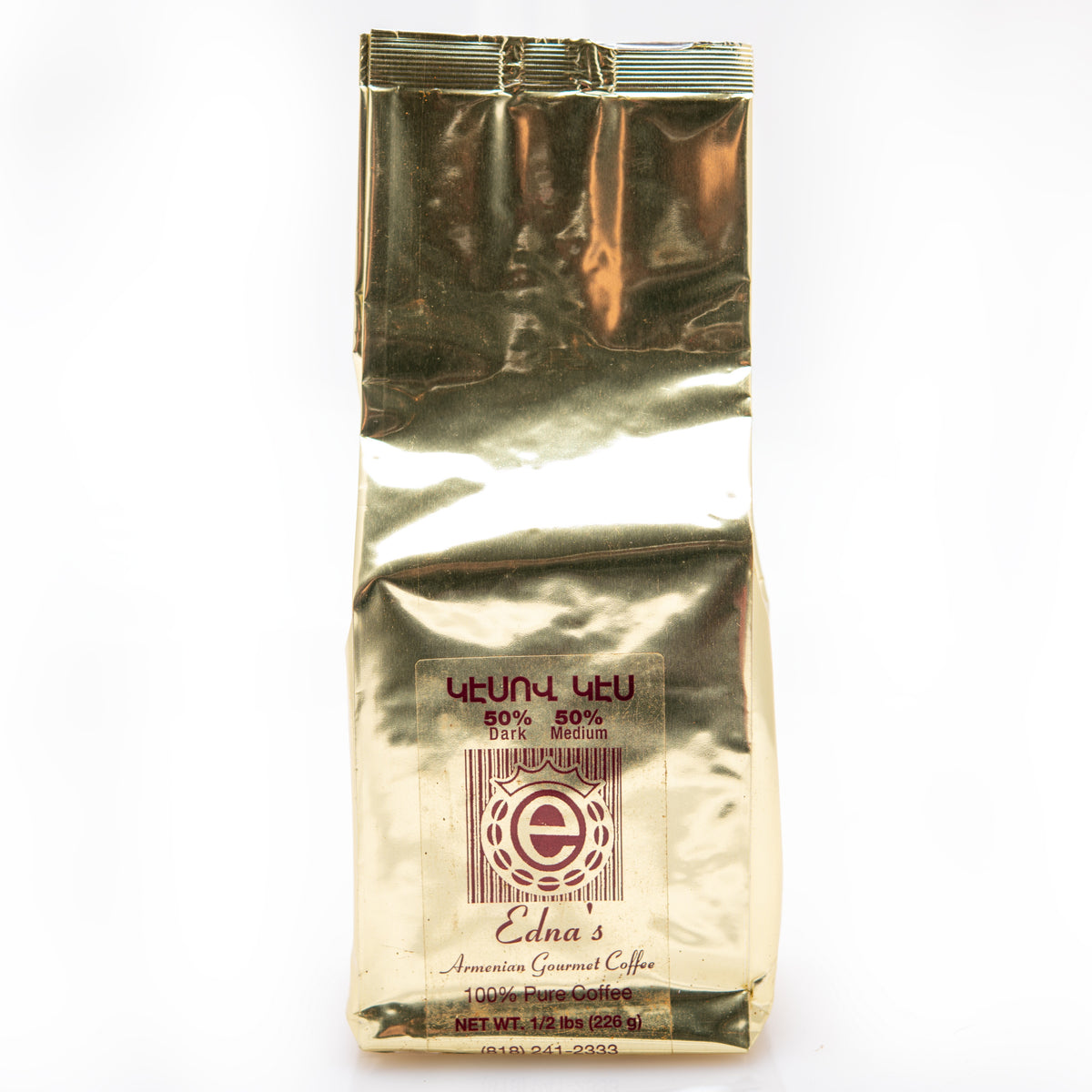 50/50 Edna's Coffee 0.5 lb (8 oz)